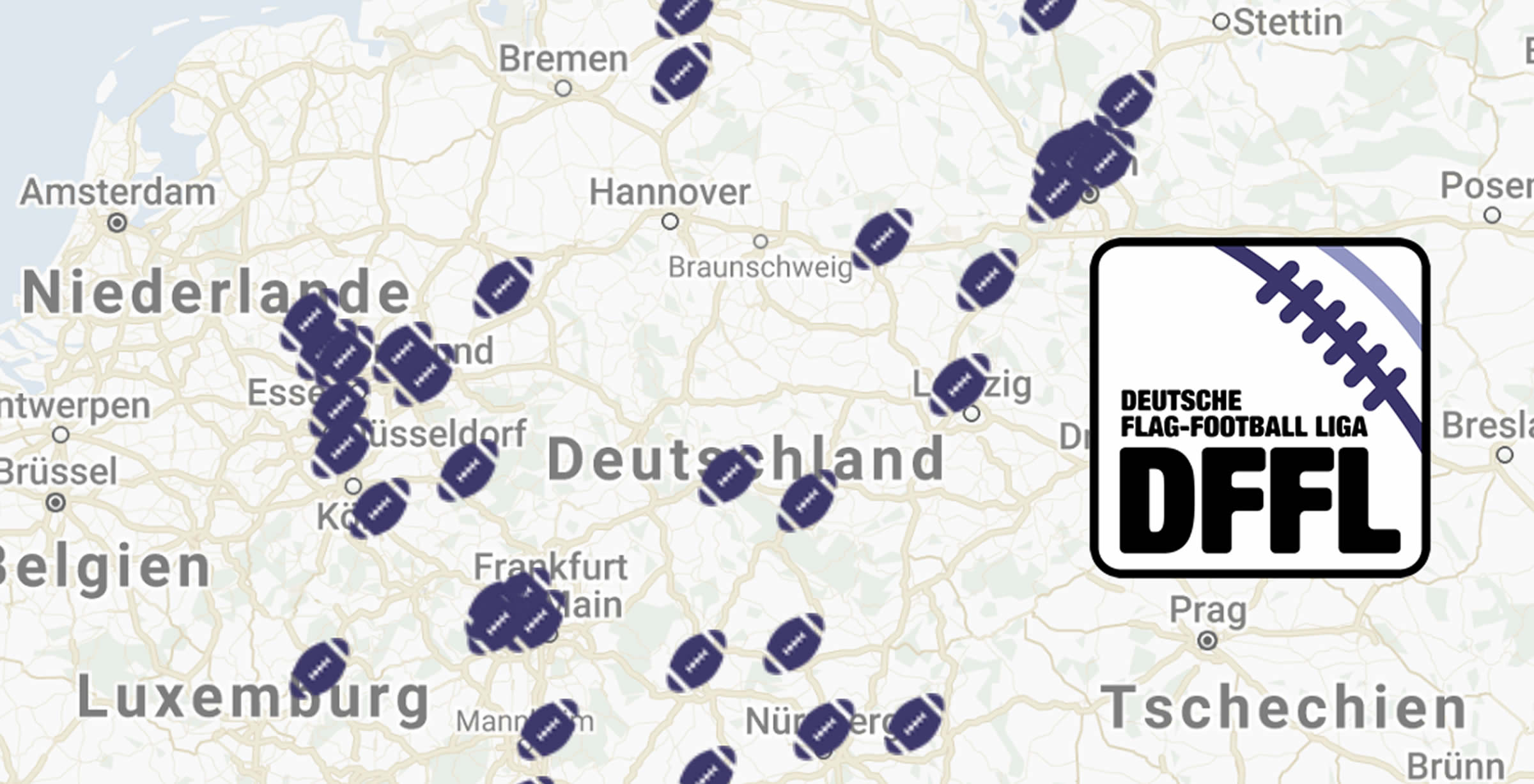 Divisionseinteilung 5er DFFL 2022 - FlagFootball.Rocks!